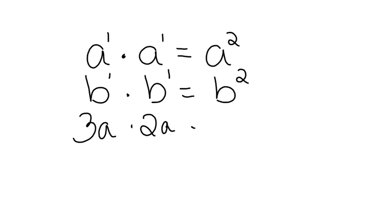 Multiplication de monômes - YouTube