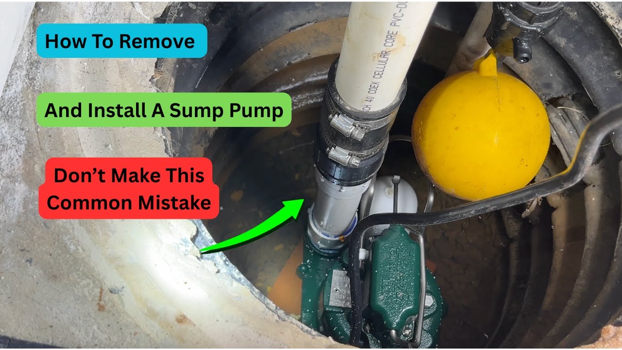 How Do You Replace A Sump Pump - YouTube