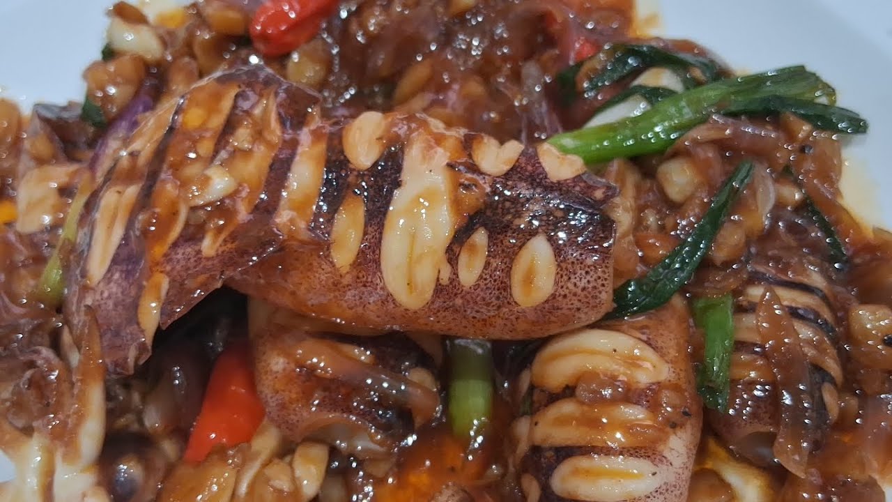 PUSIT WITH GARLIC ~ QUICK RECIPE - YouTube