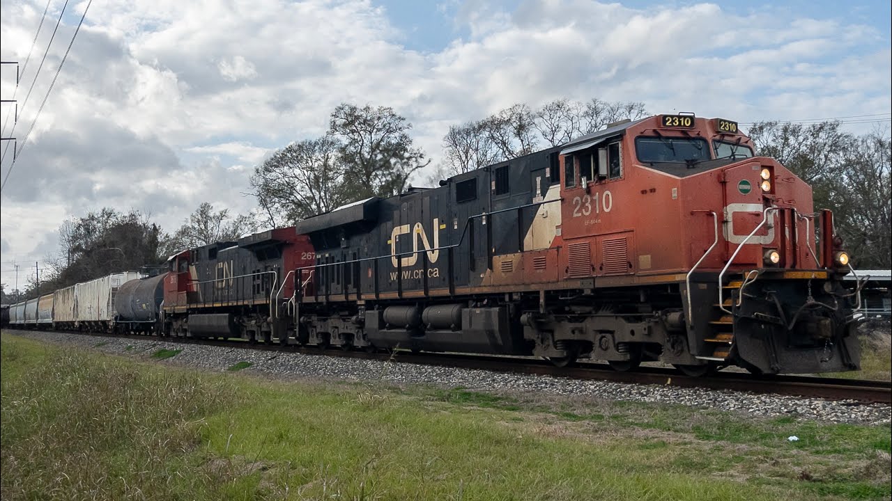 CN M301 East through Denham Springs, LA - YouTube
