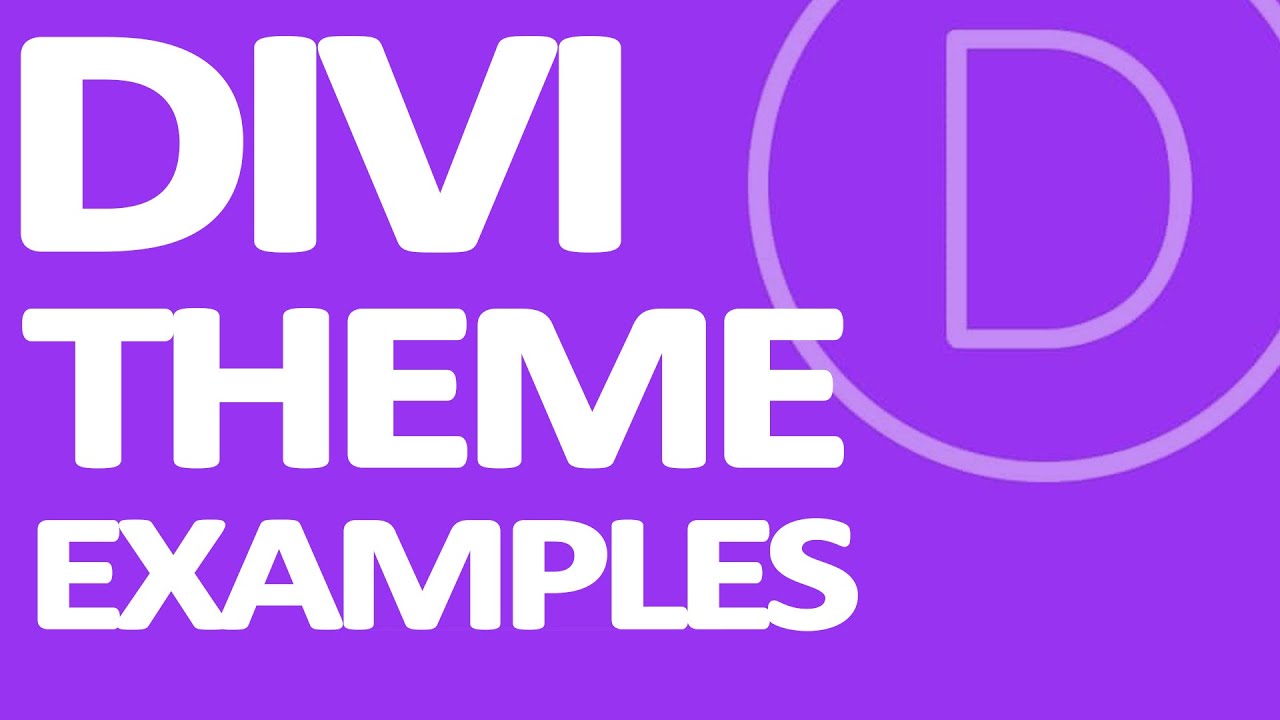 Divi Theme Examples Divi Design Possibilities Divi Examples YouTube Divi Theme Examples Divi Design Possibilities Divi Examples YouTube