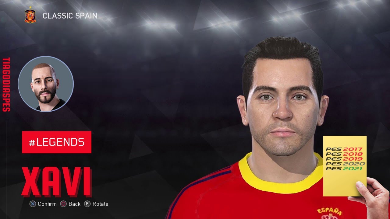 Xavi Face + Stats | PES 2018 - YouTube