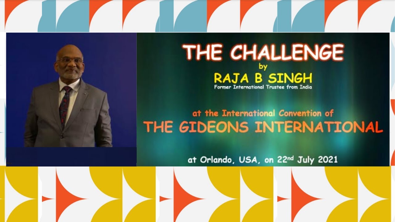 The Challenge | Raja B Singh | The Gideon's International Convention ...