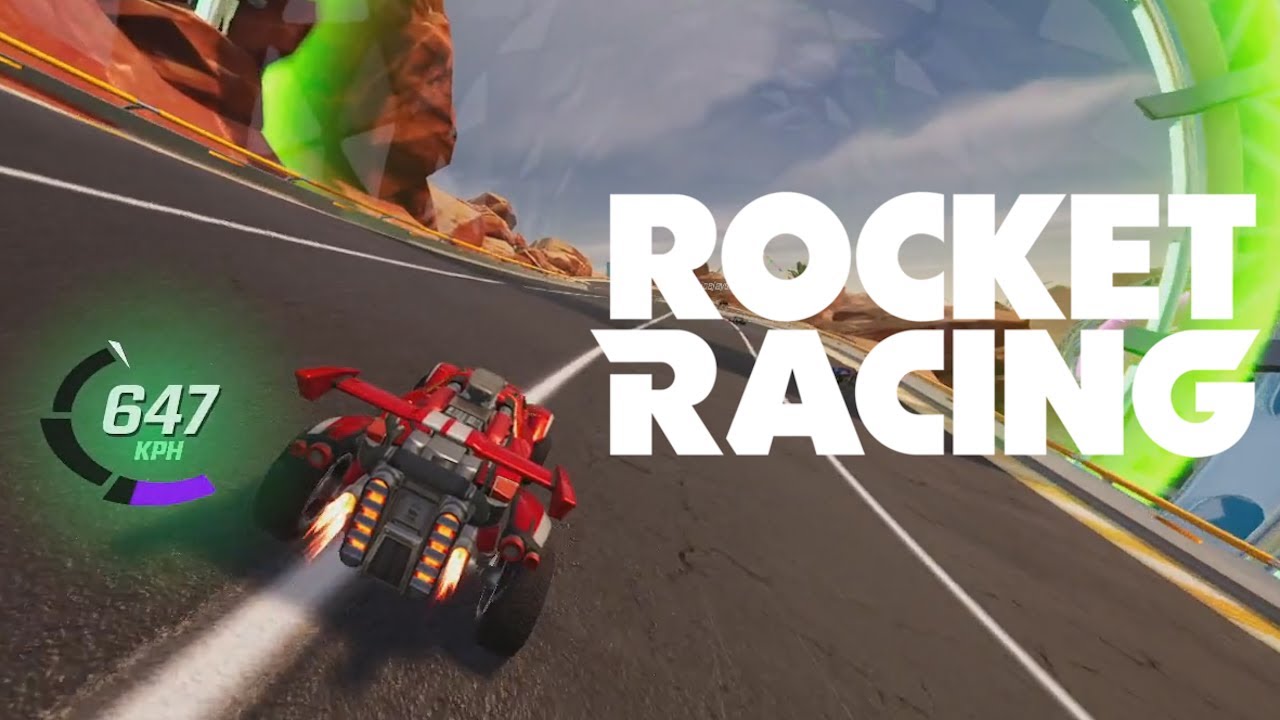 Fortnite - Rocket Racing Gameplay - No Commentary [1080P 60FPS] - YouTube
