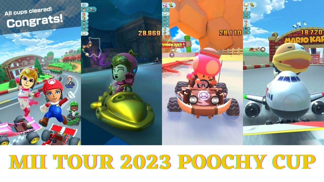 MARIO KART MII Tour 2023 Poochy Cup - YouTube