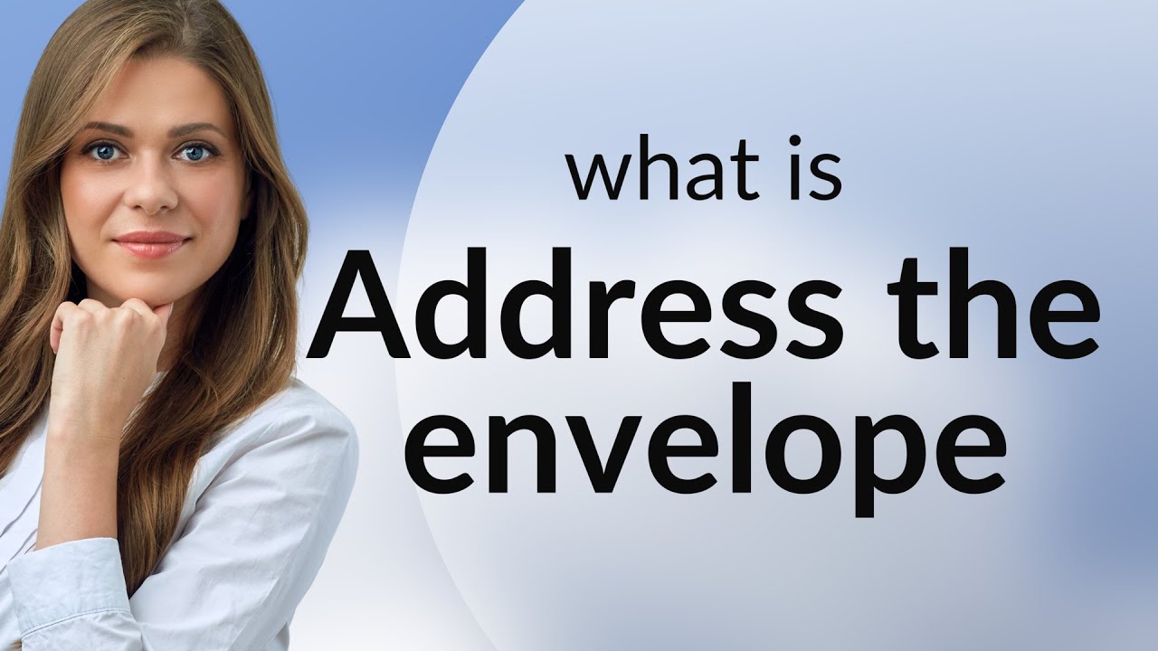 How to Properly Address an Envelope in English - YouTube