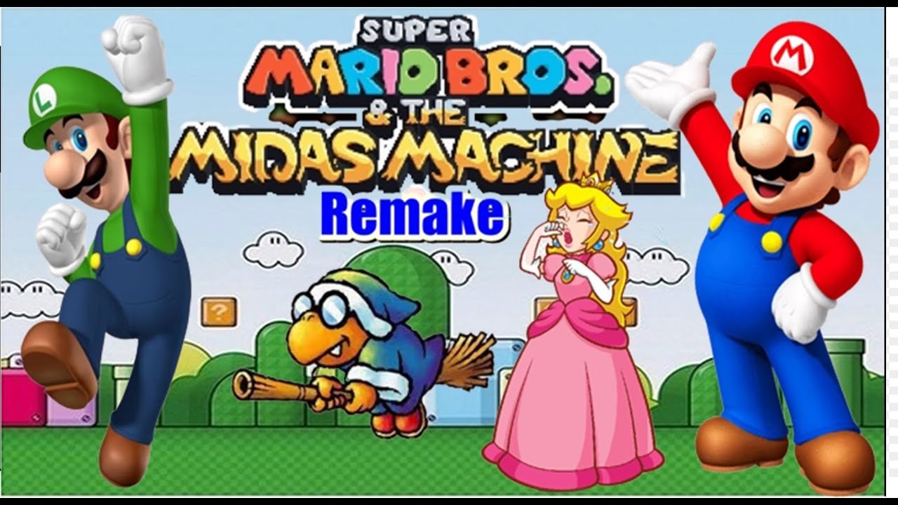 o Incrivel Jogo Super Mario Bros. & The Midas Machine Remake (pc ...