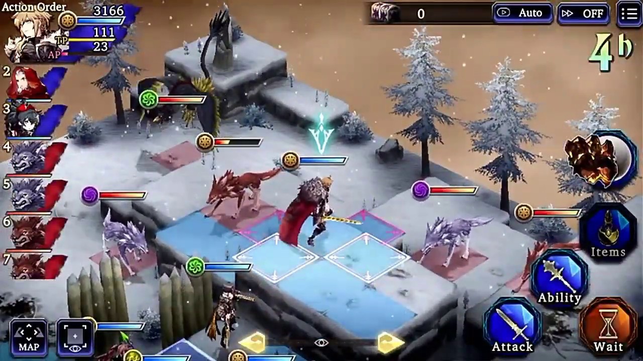 WOTV FFBE. Chapter 7 Scene 1 Battle 2 Game play & All CUTSCENE - YouTube