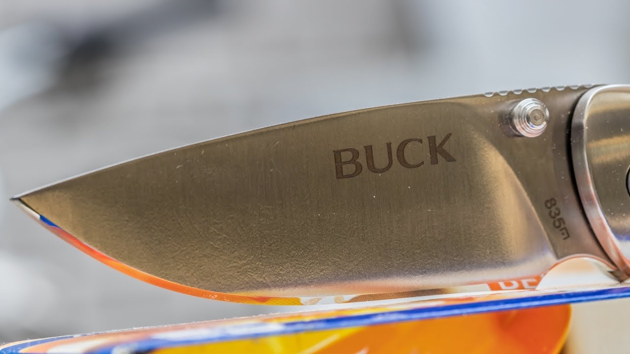 Sharpening the Buck 835 with the Wicked edge and tested on the Edgeonup ...