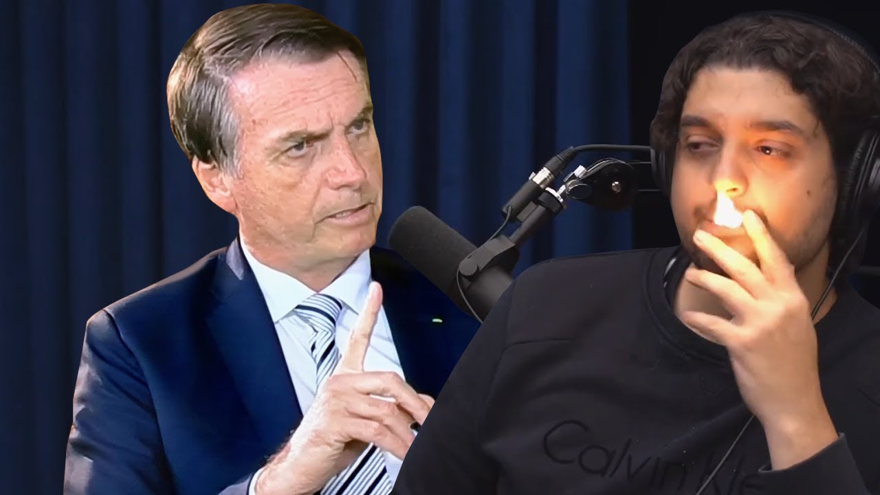 Monark fuma na frente do Bolsonaro - YouTube