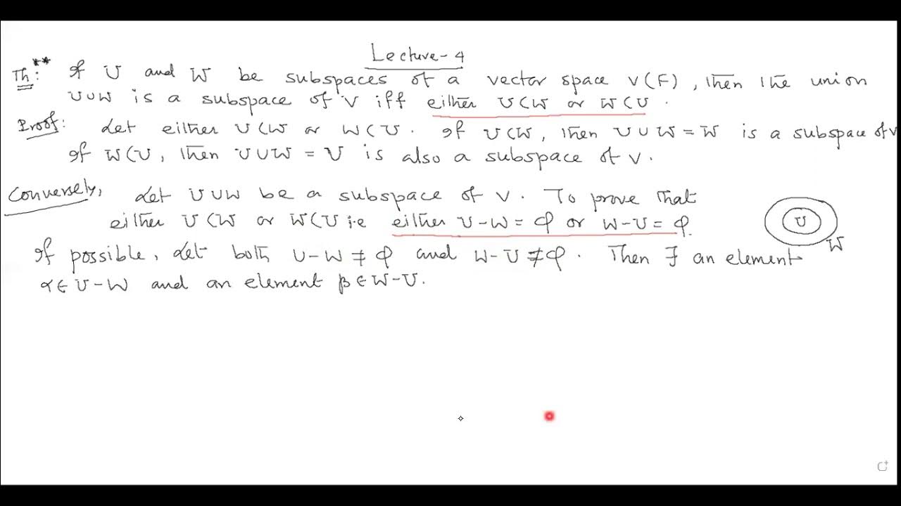 Linear Algebra || Lecture 4 || Linear Span || - YouTube