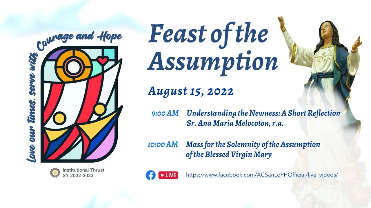 Celebration of the Feast of the Assumption 2022 - YouTube