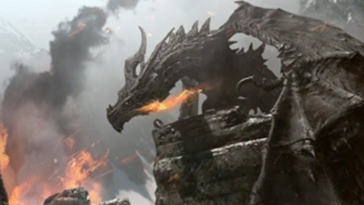 I mixed Alduin's attack at Helgen with an edit of Barbarian Onslaught ...