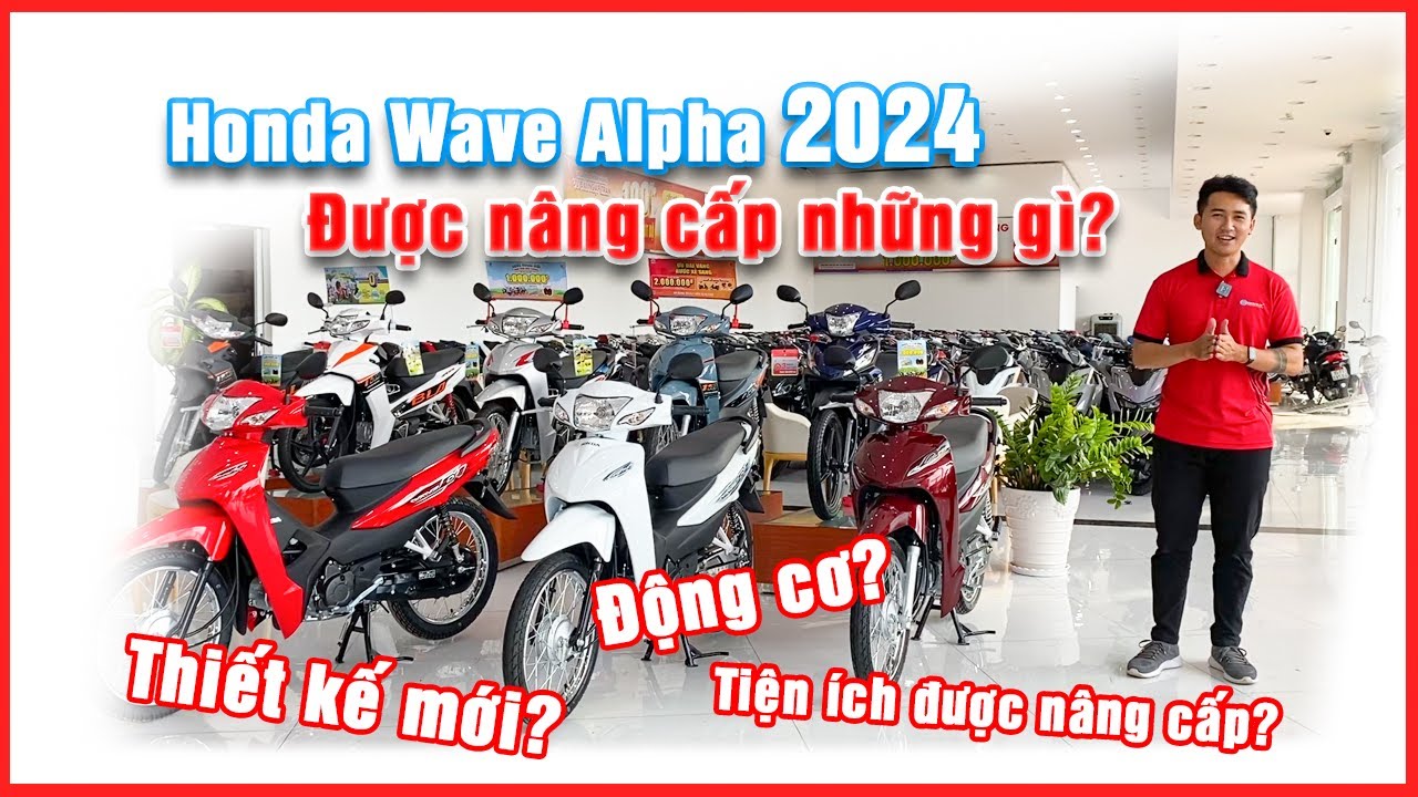 Honda Wave Alpha 2024 có gì ĐẶC BIỆT? NÂNG CẤP GÌ? THIẾT KẾ MỚI? | Hệ ...