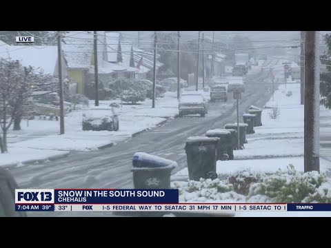 South sound hit with snow | FOX 13 Seattle