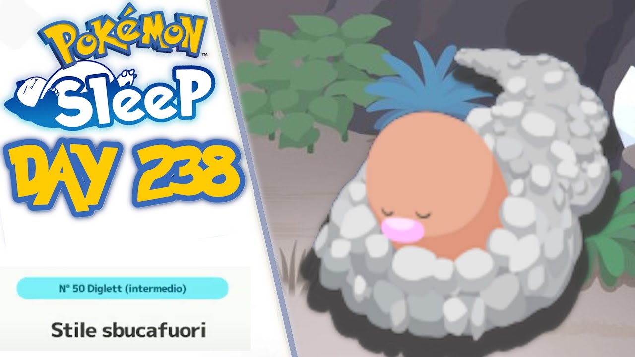 Pokémon Sleep【ポケモンスリープ】(DAY 238) Mid-Dig Sleep with Diglett (Snoozing ...