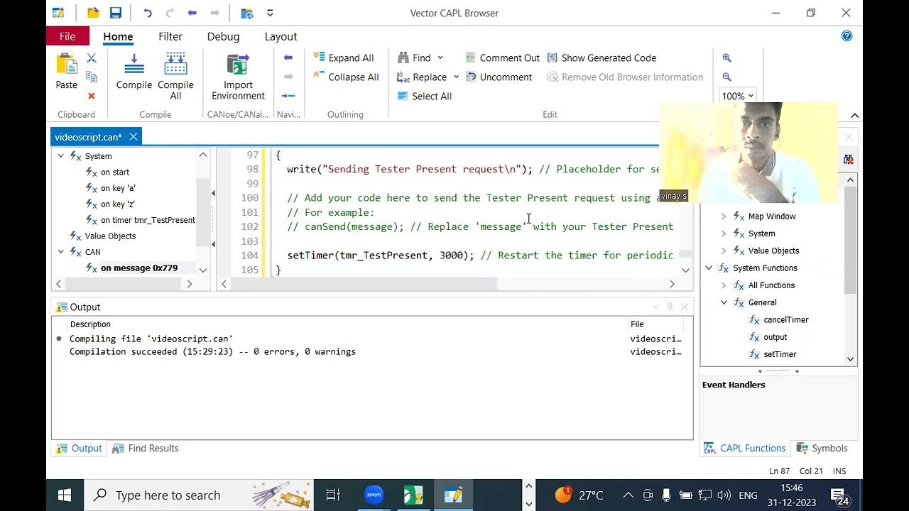 Demo CAPL Programming - YouTube