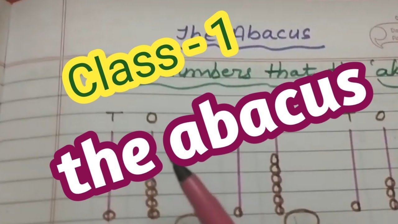 class - 1 maths " The Abacus"/ #class1 #abacus - YouTube