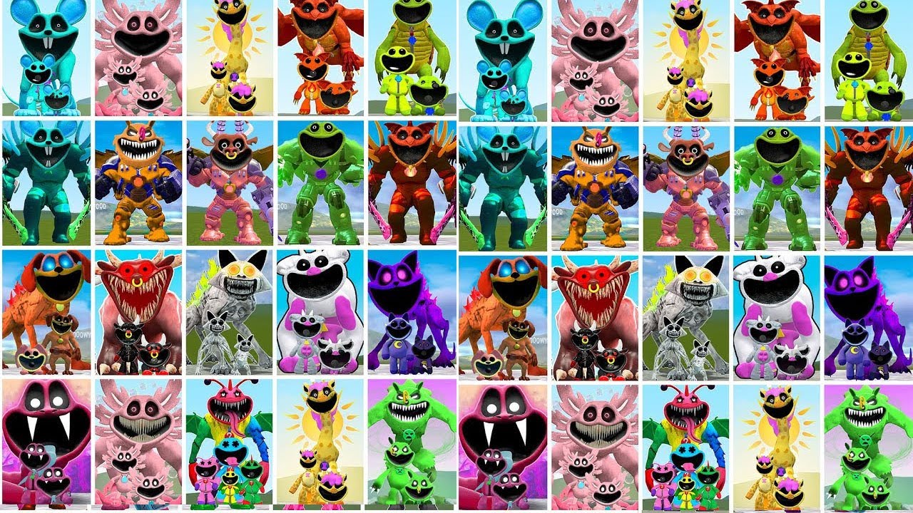 ALL SMILING CRITTERS FORGOTEN - POPPY PLAYTIME CHAPTER 4 In Garry's Mod ...