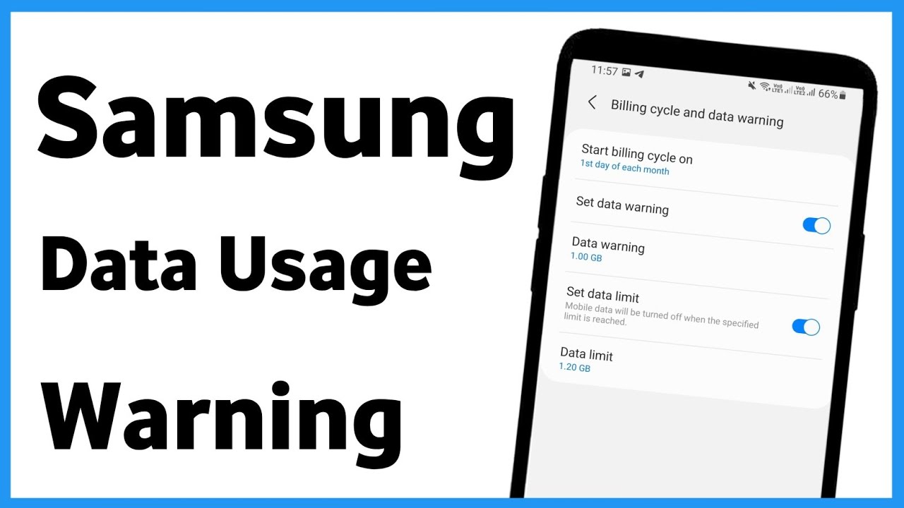 Samsung Data Usage Display Data Warning Kaise Set Karen Samsung Phone Data Warning Youtube