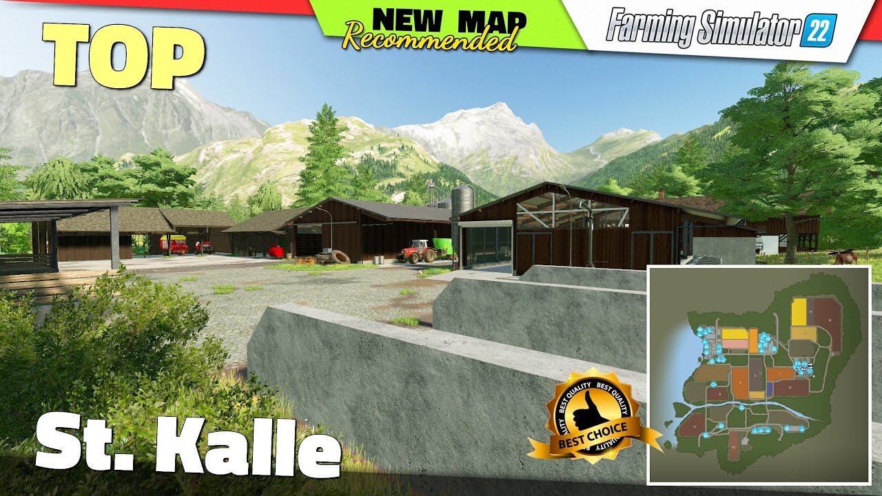 FS22 ★ NEW MAP "St. Kalle" - Farming Simulator 22 New Map Review 2K60 ...