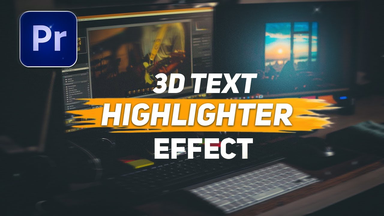 3D Text Highlighter Effect - Premiere Pro CC 2020 Tutorial - YouTube