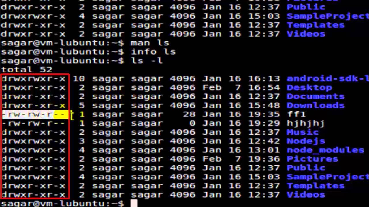 How to check permissions of file in Unix - YouTube