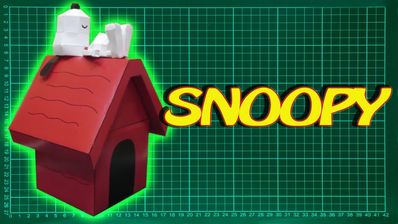 SNOOPY - PAPERCRAFT - YouTube