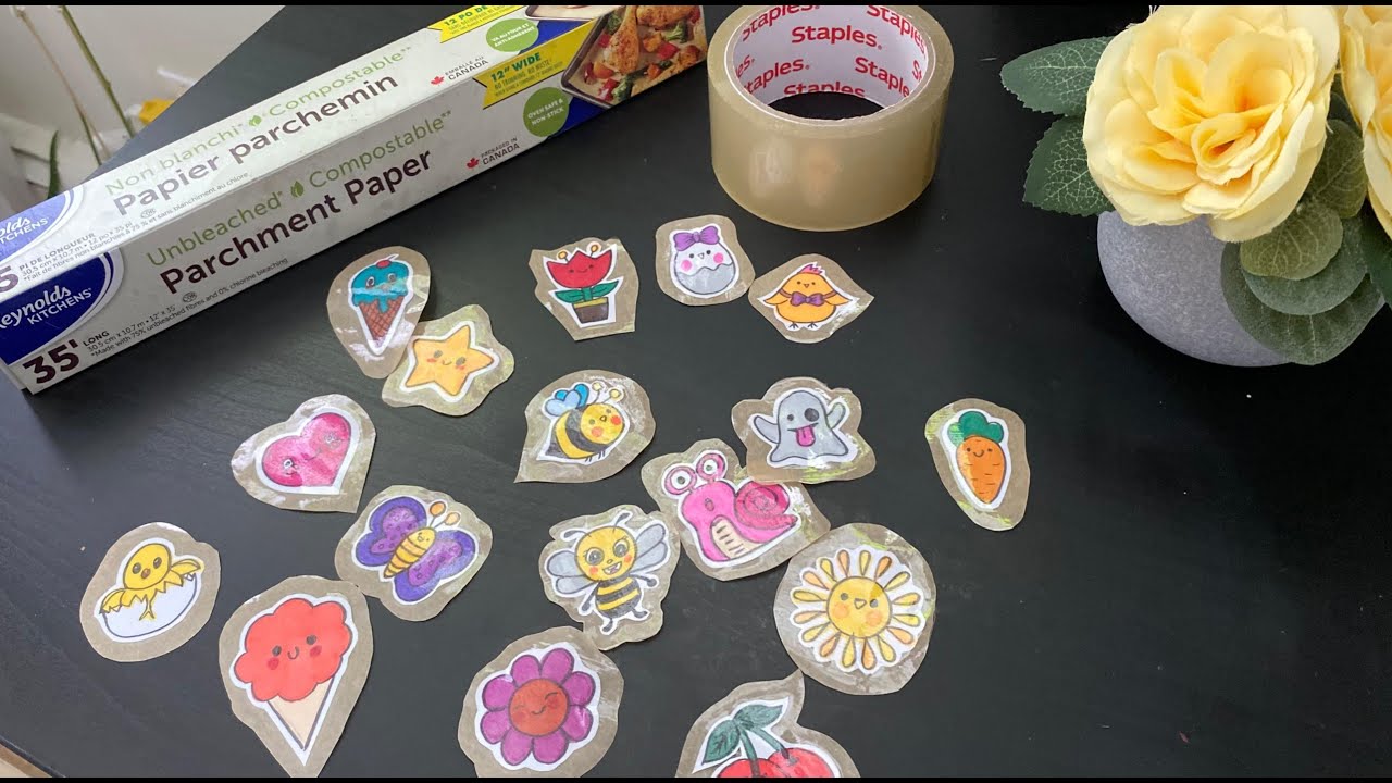 How to Make Stickers Yourself Very Easy with Simple Materials No need ...