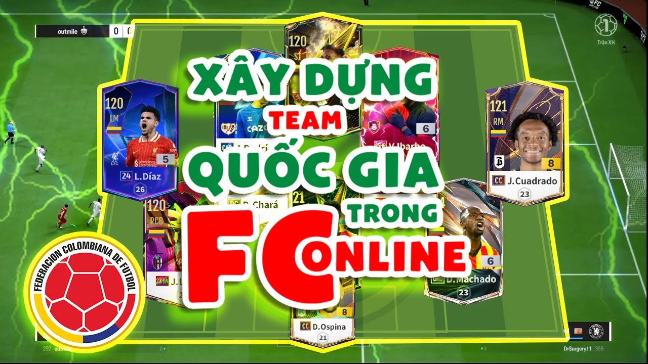 Xây dựng team color quôc gia trong FC Online: Colombia - YouTube