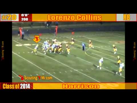 Lorenzo Collins - 2014 - RB - #20- Harrison - Sophomore Highlights ...