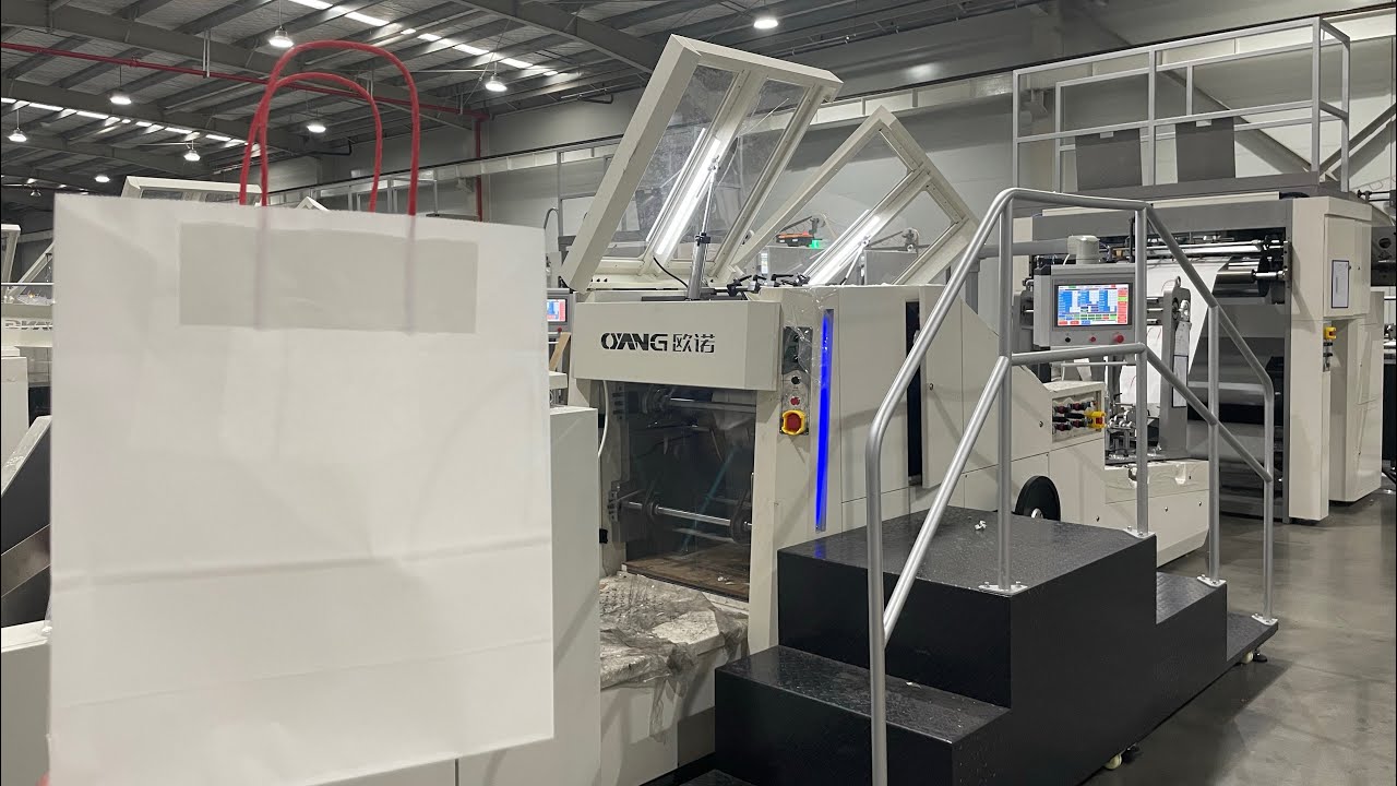 80gsm Europe Paper Handle Bag| A400 Paper Bag Making Machine with ...