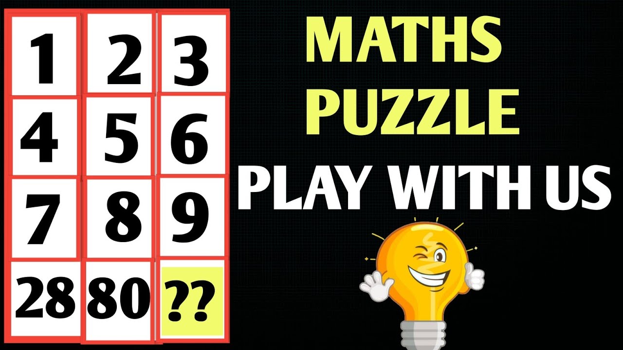 MATHS PUZZLE WITH ANSWERS | MATH PUZZLE GAME ️ - YouTube