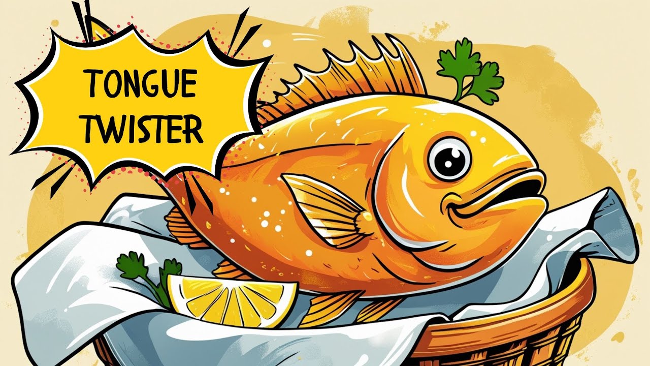 Tongue Twister + Song | Fresh fried fish .. | Learning English Exercise ...