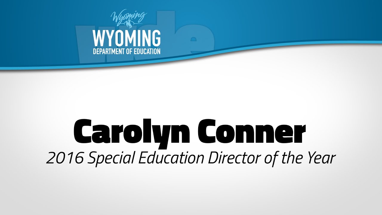 Special Education Director of the Year: Carolyn Conner - YouTube