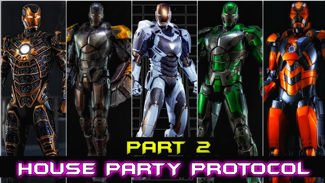 Ironman Mark 25 to Mark 41 Explain (House party Protocol part 2)in Hindi SUPERBATTLE - YouTube