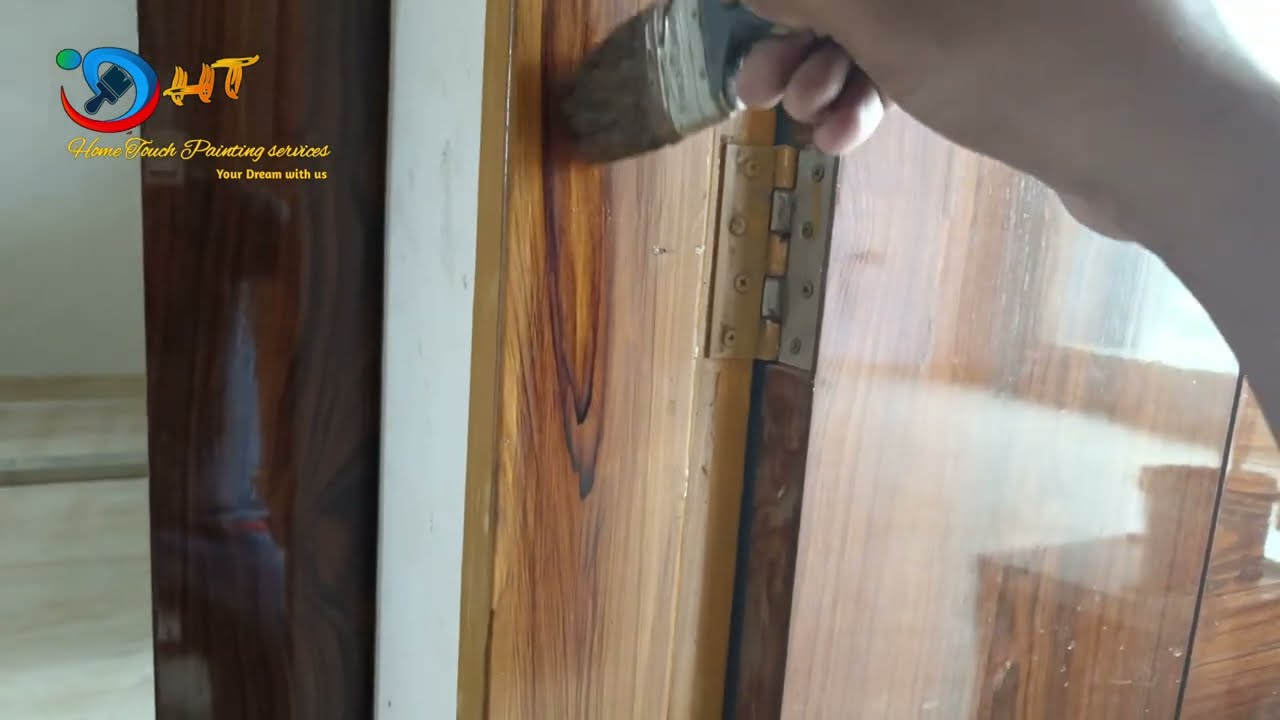 Chaukhat wood Finish | Teak Wood Colour Making | लकड़ी की चौखट पर रेशा ...