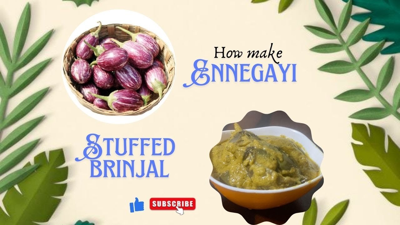 Ennegayi recipe | Badanekai yennegai | stuffed brinjal recipe | Jolda ...