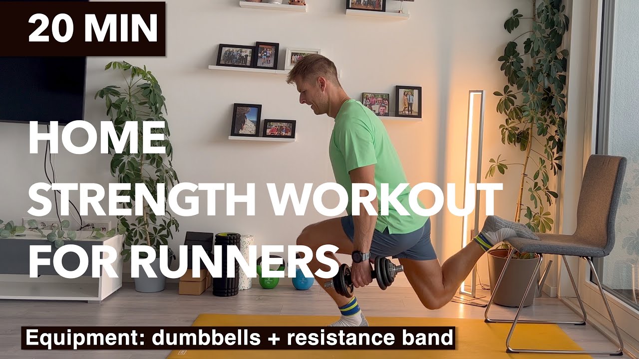 20 MIN HOME STRENGTH WORKOUT FOR RUNNERS - YouTube
