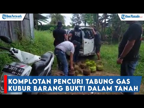 Komplotan Pencuri Tabung Gas di Manado Kubur Barang Bukti dalam Tanah oke