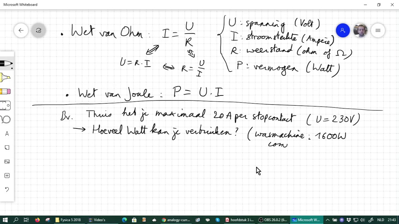 5.14b Wet van Ohm en Joule - YouTube