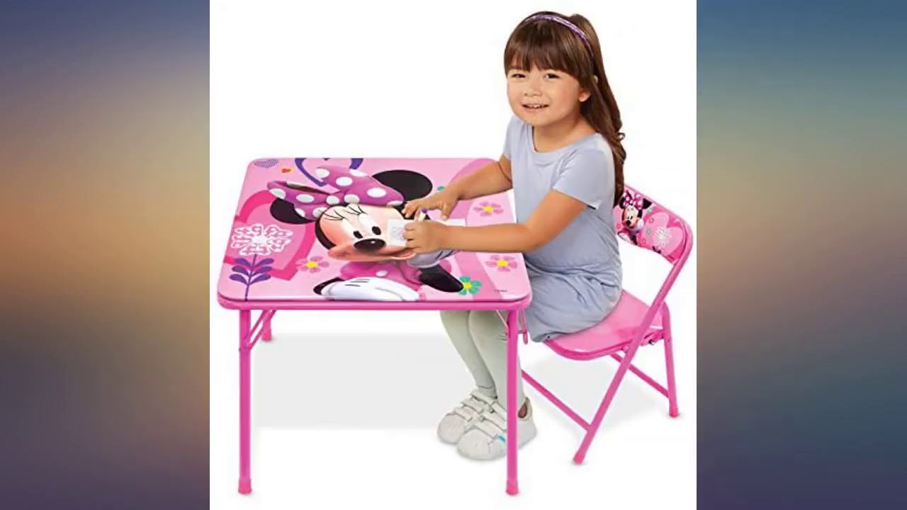 Minnie Mouse Table, Happy Helpers Jr. Activity Table Set with 1 Chair ...