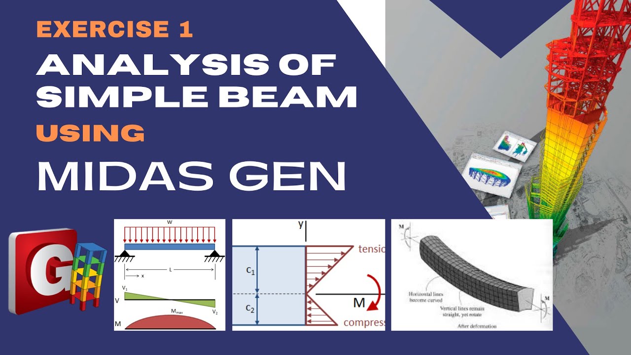 Reinforced Concrete Analysis & Design Course using MIDAS GEN - EX 1 ...