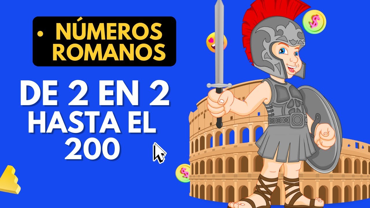 Números Romanos de 2 en 2 hasta el 200 ️ 🖌 100% RÁPIDO ROMAN NUMBERS 2 ...