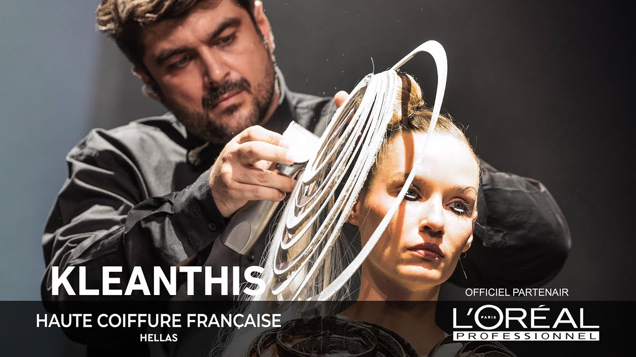 KLEANTHIS Hairartist HCF Hellas Paris 2022 - YouTube