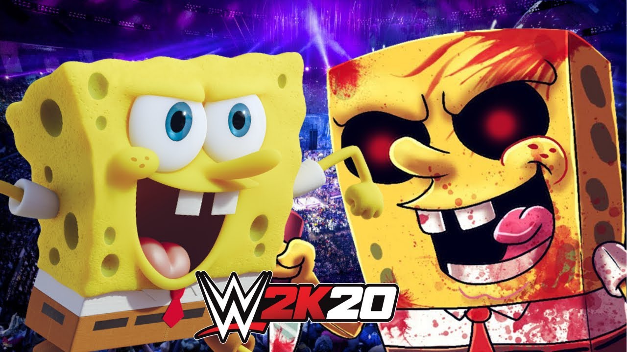 SPONGEBOB vs SPONGEBOB.EXE | WWE 2K20 Gameplay - YouTube