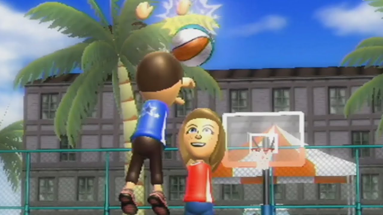 trying to get to the championship in wii sports resort basketball - YouTube