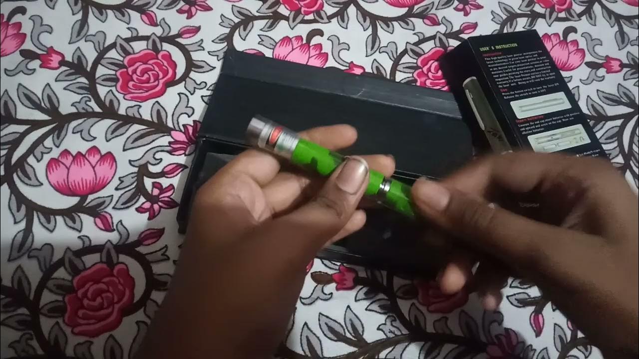 GREEN LASER POINTER UNBOXING 👍🎁 - YouTube