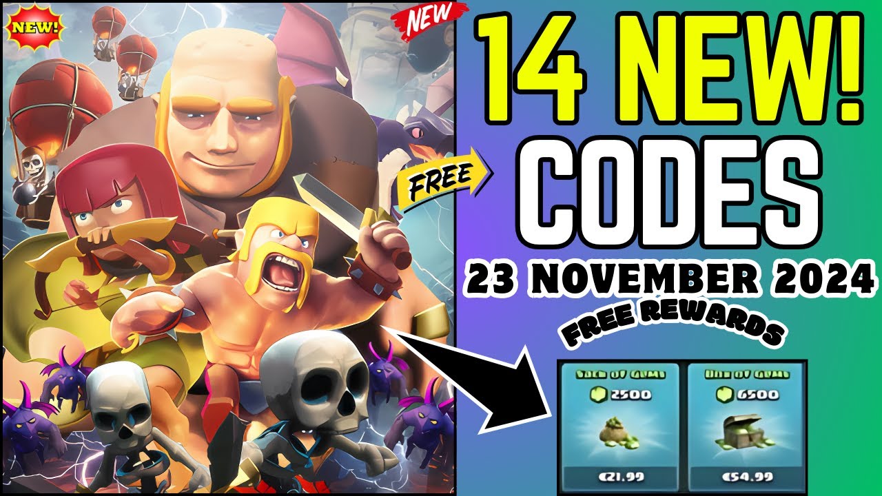 SURPRISE⚡CLASH OF CLANS REDEEM CODES NOVEMBER 2024 - CLASH OF CLANS CODES 2024 - CLASH OF CLANS ...