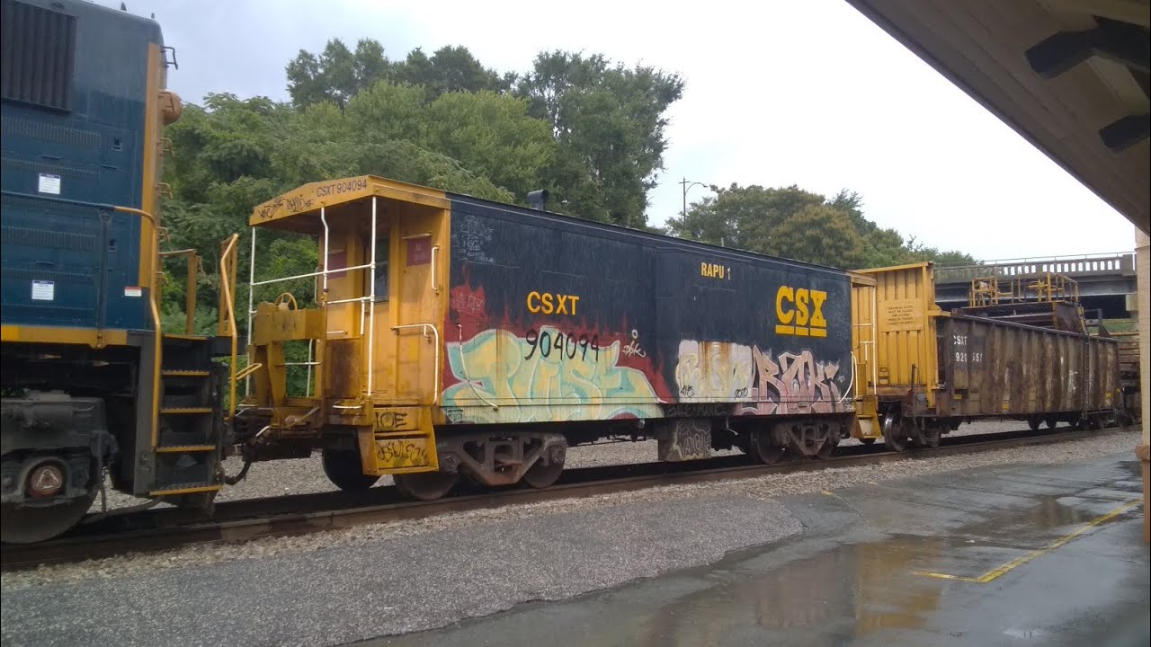 CSX Railtrain W018 headed Southbound With CSXT 4566 in the lead @ Monroe 8/7/20. - YouTube